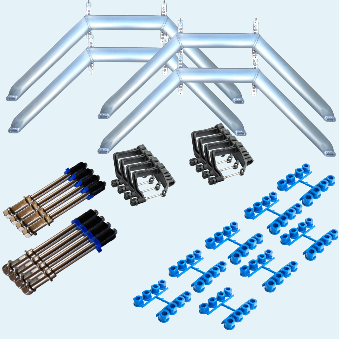 4X (Scull) Aero-Wing Quad Complete (excl Back-Stays) - Rigtec 2018 Ltd